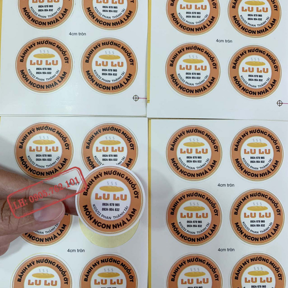 In Decal giá rẻ tại Đà Nẵng - In tem nhãn decal nhựa trong suốt